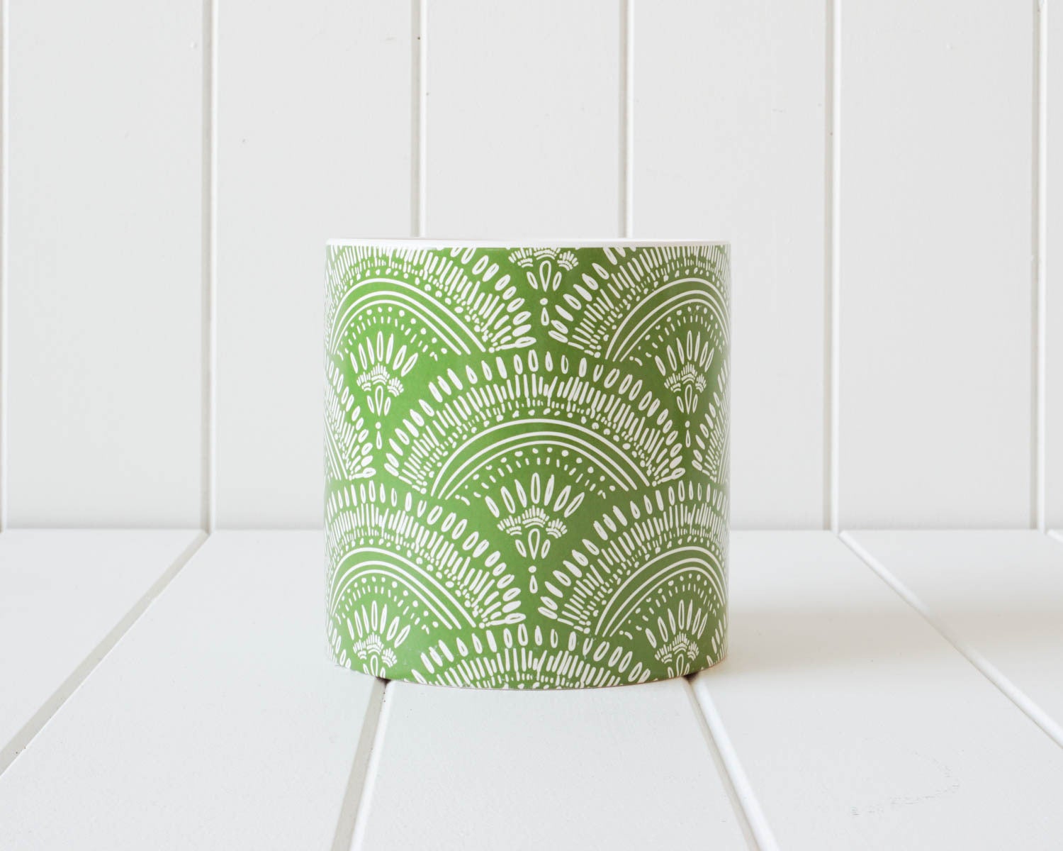 Planter - Rustic Fan - Green | Tess & Lill
