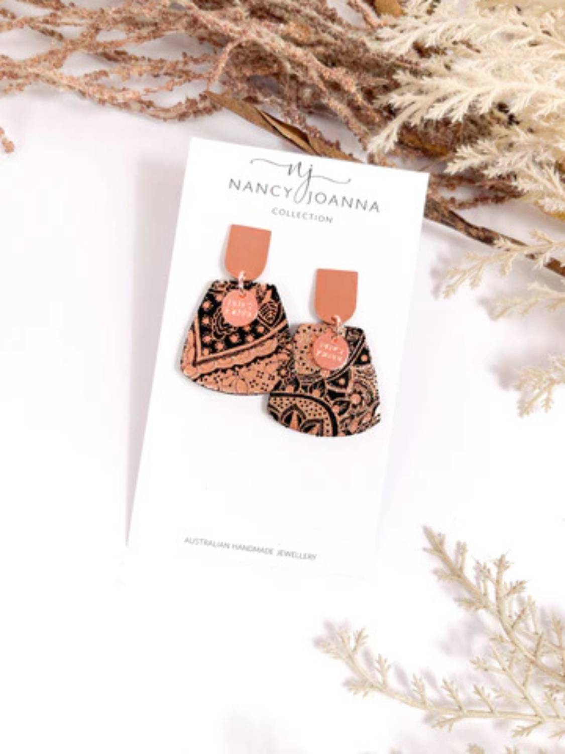 Nancy Joanna - Black & Metallic Madness Half Drops | Tess & Lill